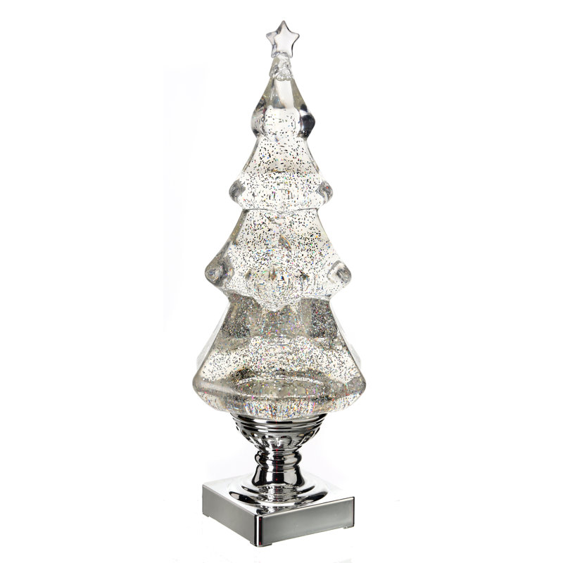 The Holiday Aisle® Battery LED Swirl Glitter Lava Light Tree & Reviews | Wayfair